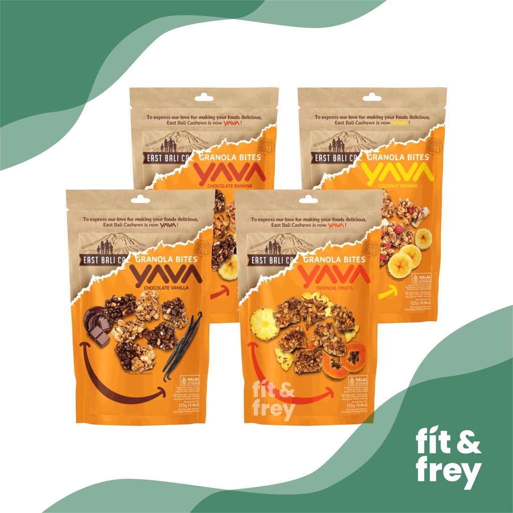 Jual EAST BALI CASHEWS - YAVA Granola Bites 125g - Snack Diet - Sarapan ...