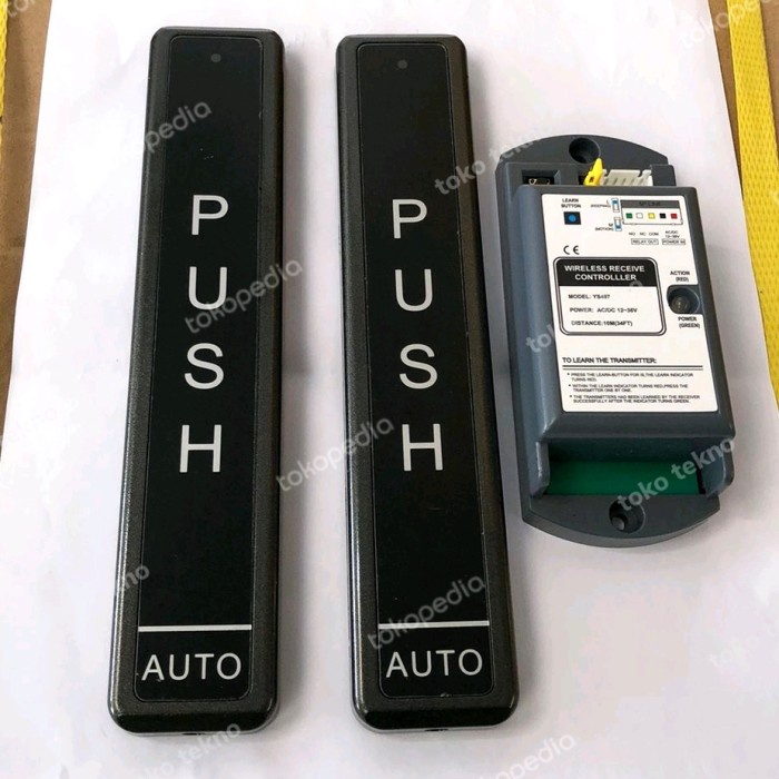 Jual Best Seller Switch Automatic Door Opening Wireless Push Button ...