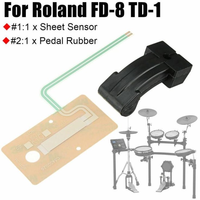 Jual TERLARIS Sheet Sensor Actuator For Roland FD-8 Drum Hi Hat Pedal ...