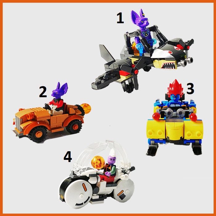 Jual Dragon Ball Bulma Vehicle Motor Car Plane Capsule Corp Minifigs ...
