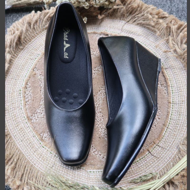 Jual ORIGINAL WEDGES ERASMAS High Quality 5 Cm SEPATU PERSIT ...
