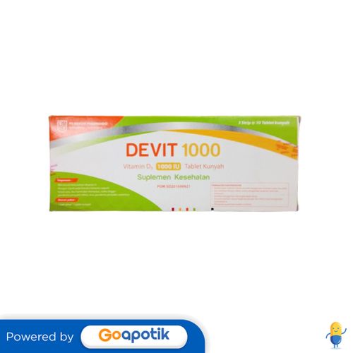 Jual DEVIT 1000 IU BOX 30 TABLET | Shopee Indonesia