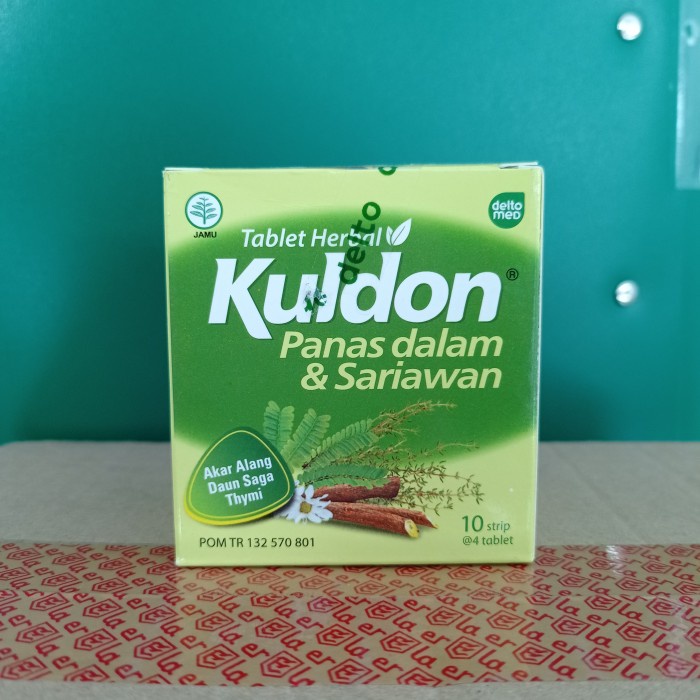 Jual Obat Herbal Panas dalam & Sariawan Kuldon 4 Tablet | Shopee Indonesia