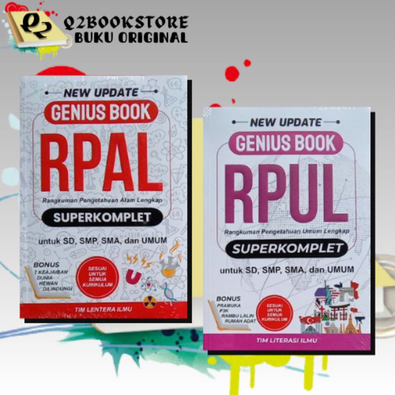 Jual BUKU RPAL RPUL / GENIUS BOOK SUPERKOMPLET RPAL RPUL UNTUK SD SMP SMA UMUM / CHARISSA ...