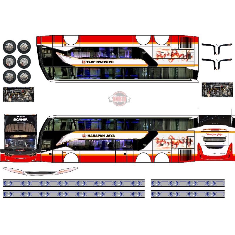 Jual pola paper bus miniatur,lembaran paper bus murah | Shopee Indonesia