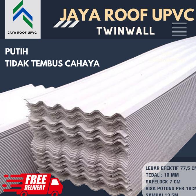 Jual Atap UPVC Jaya Roof Putih - Setara Alderon - Diatas Rooftop dr ...
