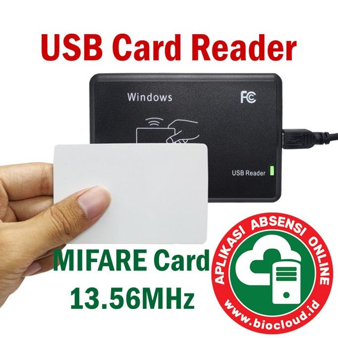 Jual USB Card Reader MIFARE IC Card 13.56MHz Plug N Play NFC Card ...