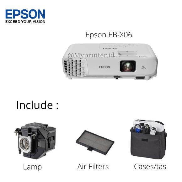 Jual Epson EB-X06 XGA 3LCD Projector / EBX06 / EBX-06 NEW / Original ...