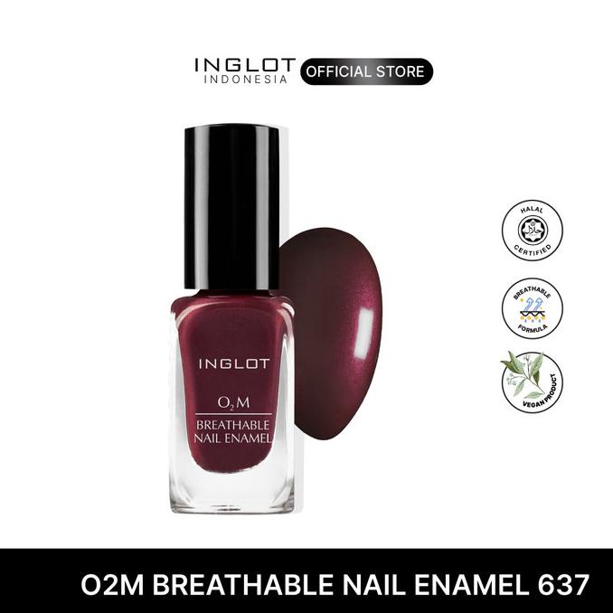 Jual Inglot O2M Breathable Nail Enamel 637 - Kutek Halal, 11 Ml Terbaik ...