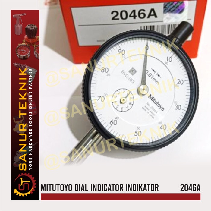Jual MUST HAVE!! MITUTOYO 2046A DIAL INDICATOR DIAL GAUGE LUG BACK ISO TYPE 10MM 0,01MM TERBARU ...