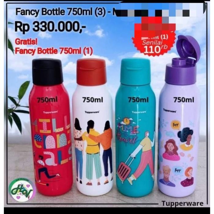 Jual ECO FANCY BOTTLE TUPPERWARE 750ML - BOTOL MINUM FANCY TUPPERWARE ...