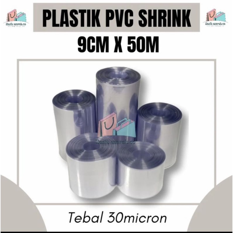 Jual PVC Shrink Plastik Shrink Film Plastik Segel Kemasan Ukuran 9cm x ...