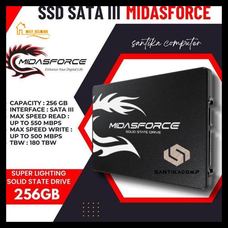 Jual SSD 256GB MIDASFORCE SATA 3 6GB/s SUPER LIGHTNING wily_helmina ...