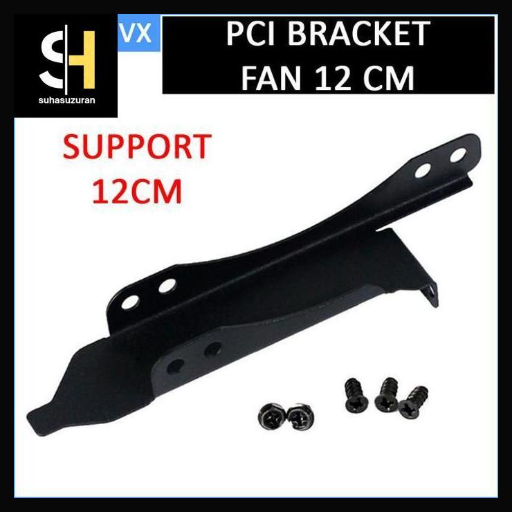 Jual PCI BRACKET FAN KIPAS COOLING 12CM DUAL FANS VGA GPU MOUNTING ...