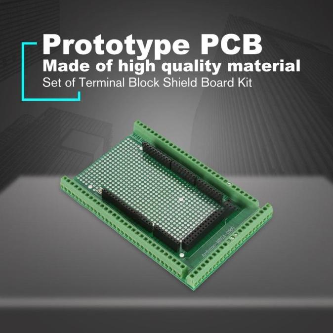 Jual Arduino Mega 2560 Terminal Shield PCB Prototype Terminal Block ...