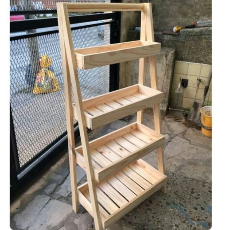 Jual Rak Display 4 Tingkat Kayu Premium | Shopee Indonesia