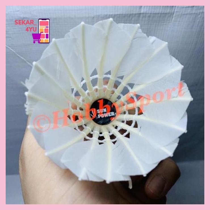 Jual Shuttlecock Sun Power Badminton Shuttle Cock Kok Bulutangkis Bulu ...