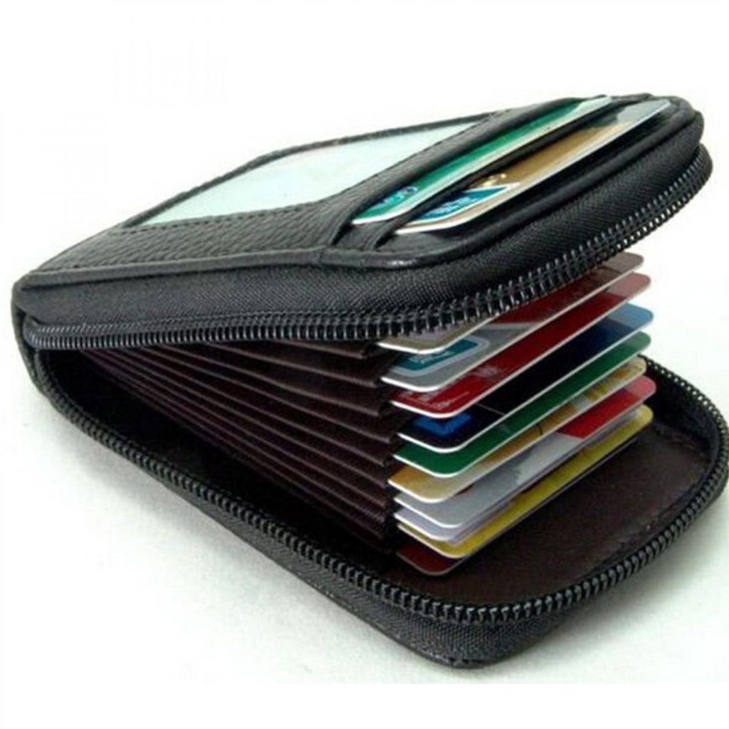 Jual Dompet Card Kartu ATM dan Uang Bahan PU Leather Multifungsi 11 ...