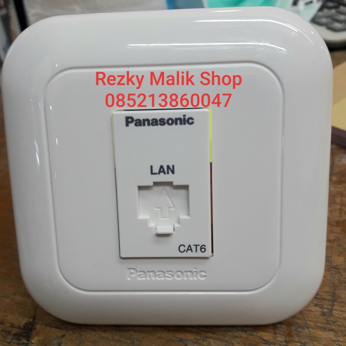 Jual Stop Kontak Outlet Data Lan Cat 6 Panasonic Putih | Shopee Indonesia