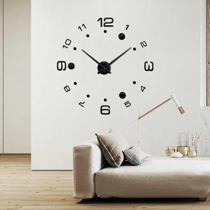 Jual Jam Dinding Unik Besar Tempel Jam Tembok Murah Clock Quartz 80 ...