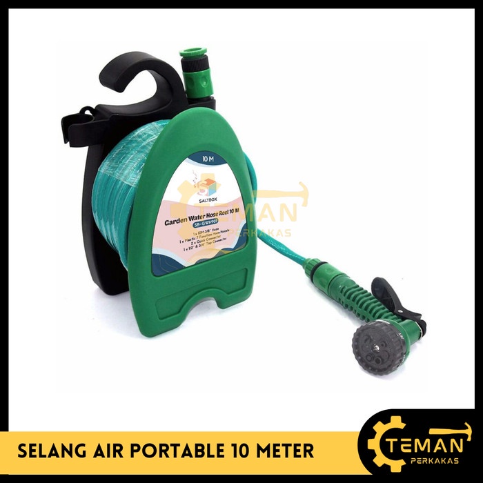 Jual SALTBOX Hose Reel Mini 10 Meter / Selang Air Portable Mini 10 ...