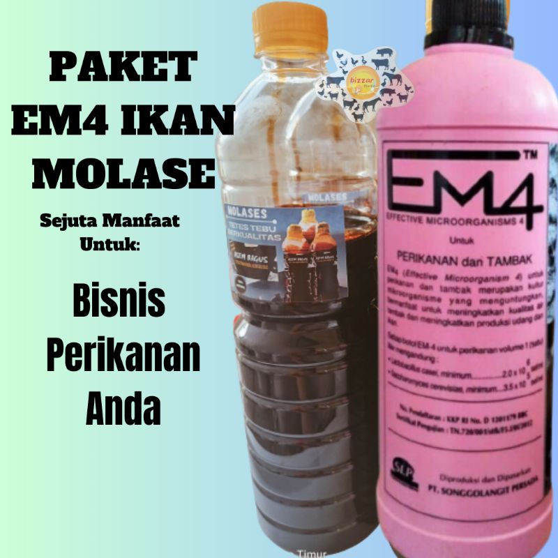 Jual PAKET MOLASE TETES TEBU DAN EM4 PINK PROBIOTIK TAMBAK PERIKANAN ...