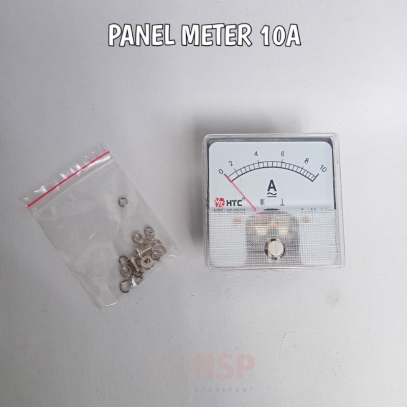 Jual Panel Meter Pengukur Ammeter Analog AC DC 10A Wattmeter ...