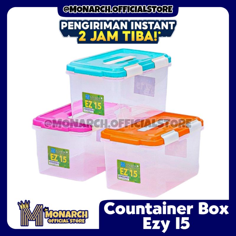 Jual CONTAINER BOX EZY CB 15 TEMPAT PENYIMPANAN 15 LITER | Shopee Indonesia