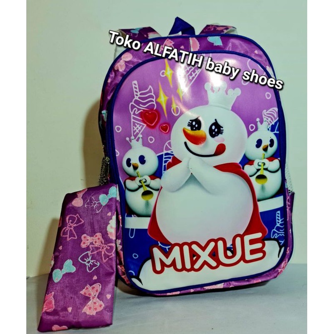 Jual Tas ransel sekolah anak TK dan SD model Dompet karakter Mixue ...
