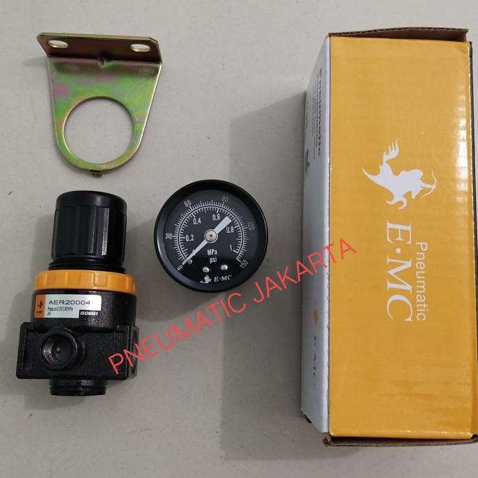 Jual AIR UNIT REGULATOR AER-2000 SMALL BODY 1/4 INCH EMC PNEUMATIC ...