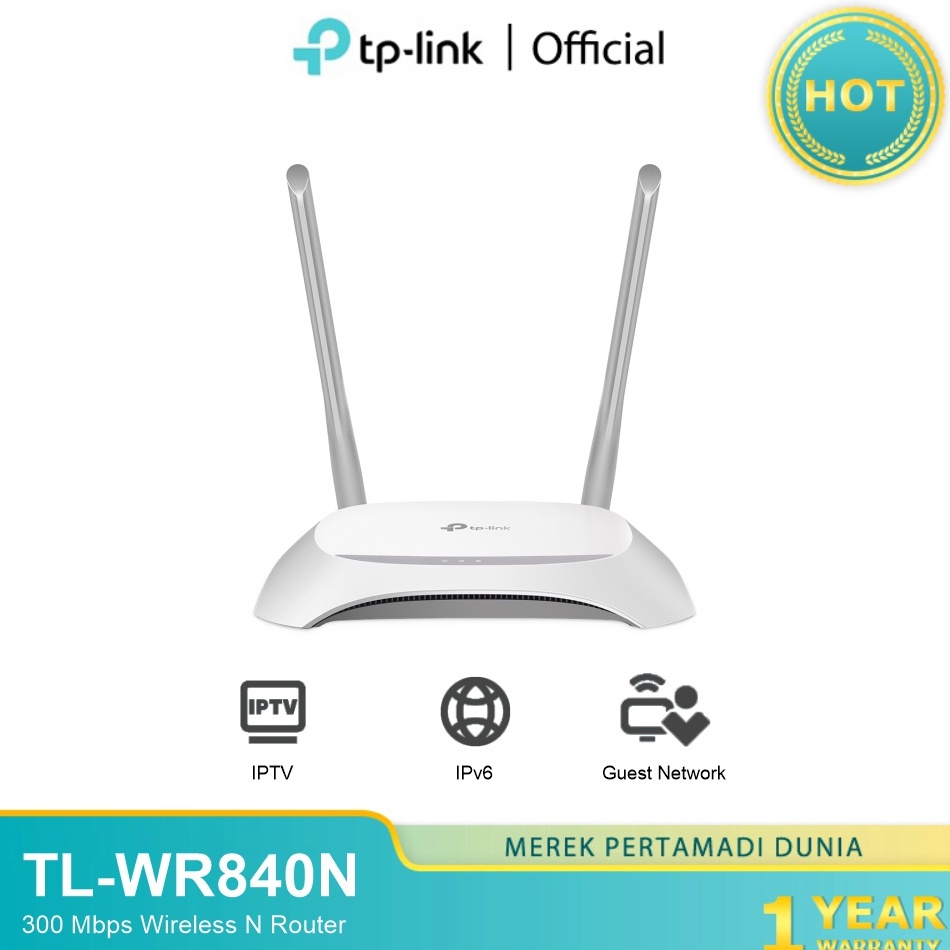 Jual VIRAL TP-Link TL-WR840N 300Mbps Wireless N Speed WiFi Router 2 ...