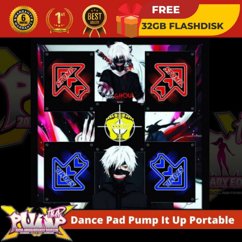 Jual Dance Pad Pump It p Portable / Karpet PIUTema Tokyo Ghoul | Shopee Indonesia