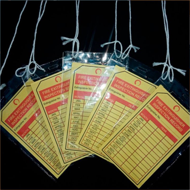 Jual ☊Ready TZATT kartu alat pemadam api/Kartu Apar/Label Apar/log apar ...