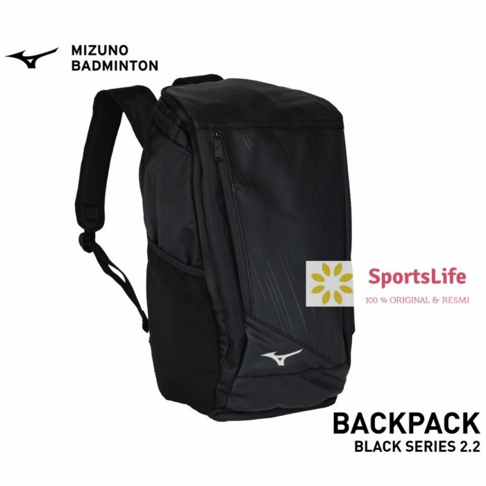 Jual Terlaris Tas Ransel Badminton Mizuno Black Series 2.2 Original ...
