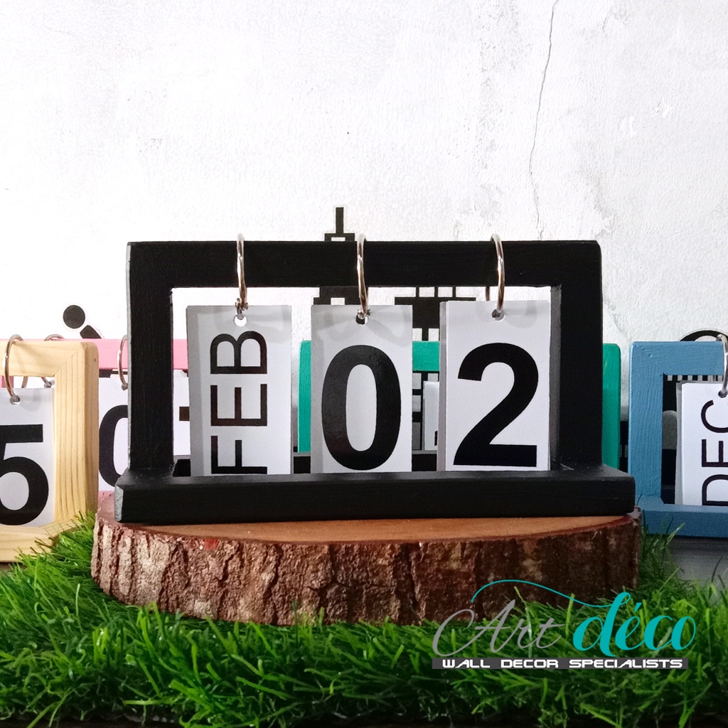 Jual PT5 KALENDER ABADI EVERLASTING CALENDAR KALENDER KAYU MEJA UNIK ...