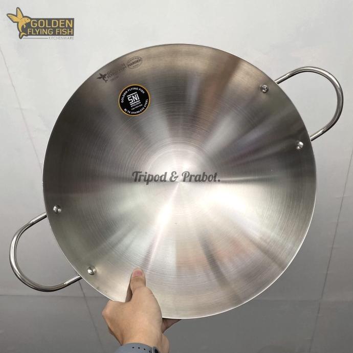 Jual Wajan Stainless Steel Golden Flying Fish Tebal Panas Merata ...