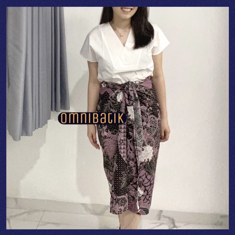 Jual ROK IKAT BATIK SIMPLE - OMNIBATIK (Cassio Skirt) | Shopee Indonesia