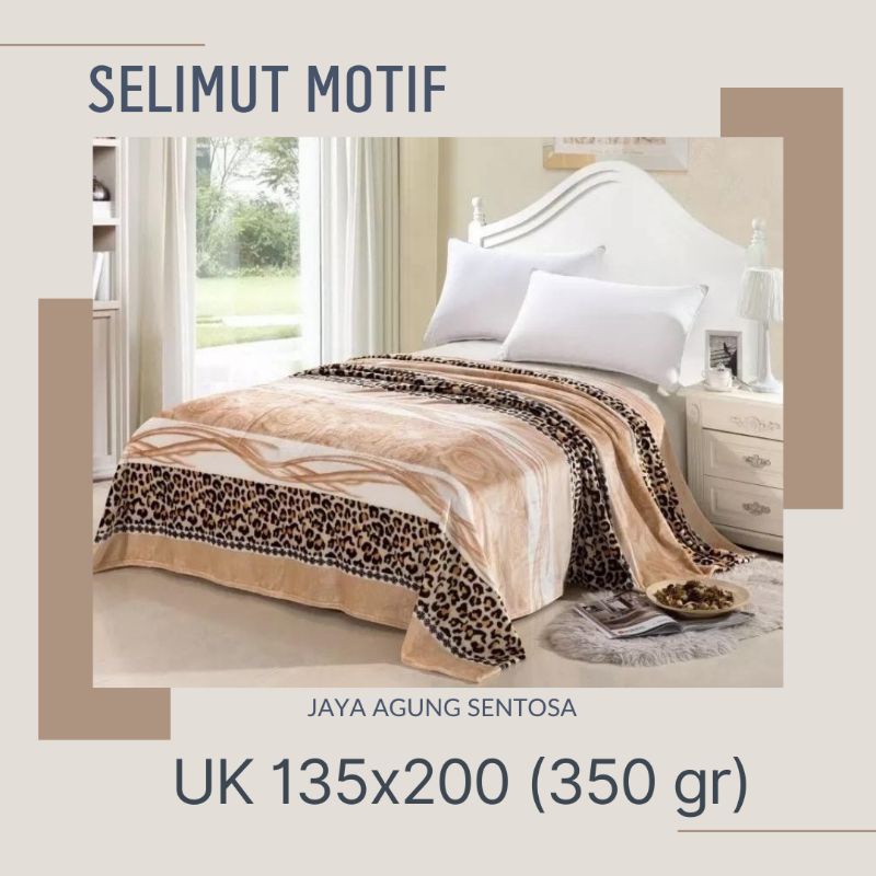 Jual SELIMUT DEWASA MOTIF MINIMALIS HALUS LEMBUT UKURAN 135X200 ...