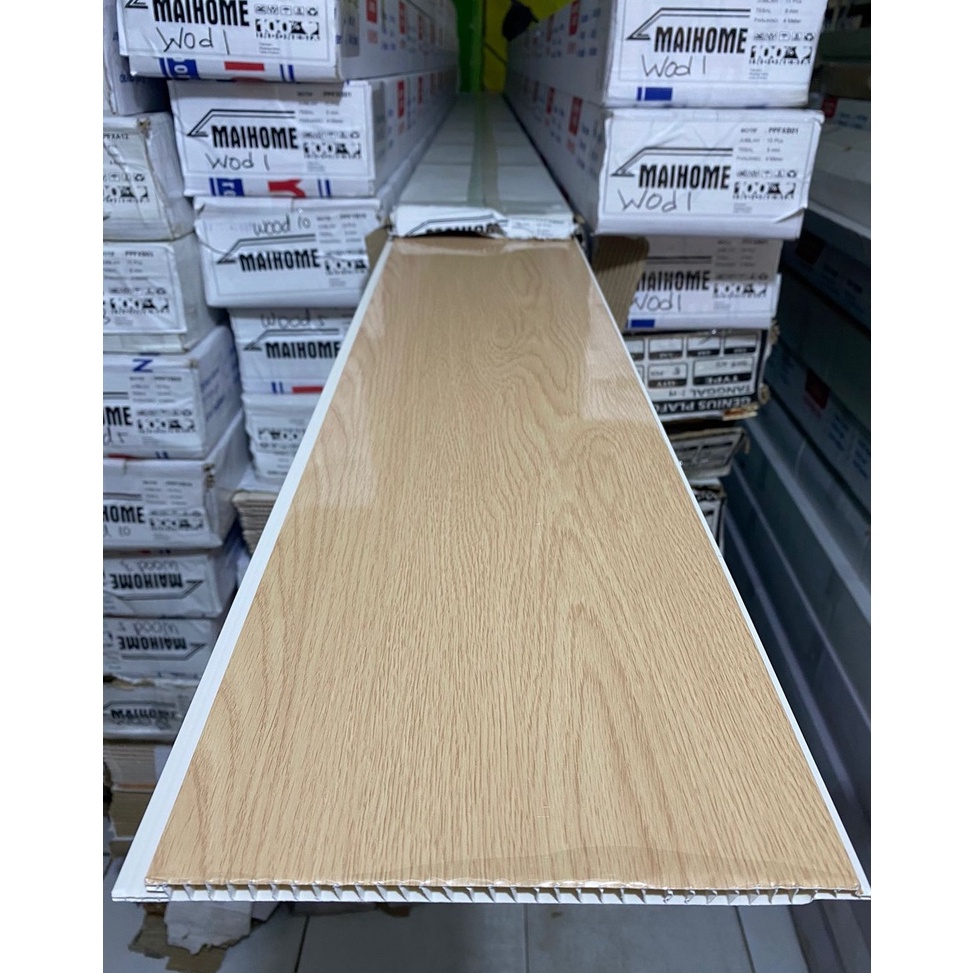Jual Plafon pvc motif kayu muda glossy Maihome wood 3 Diskon Promo ...