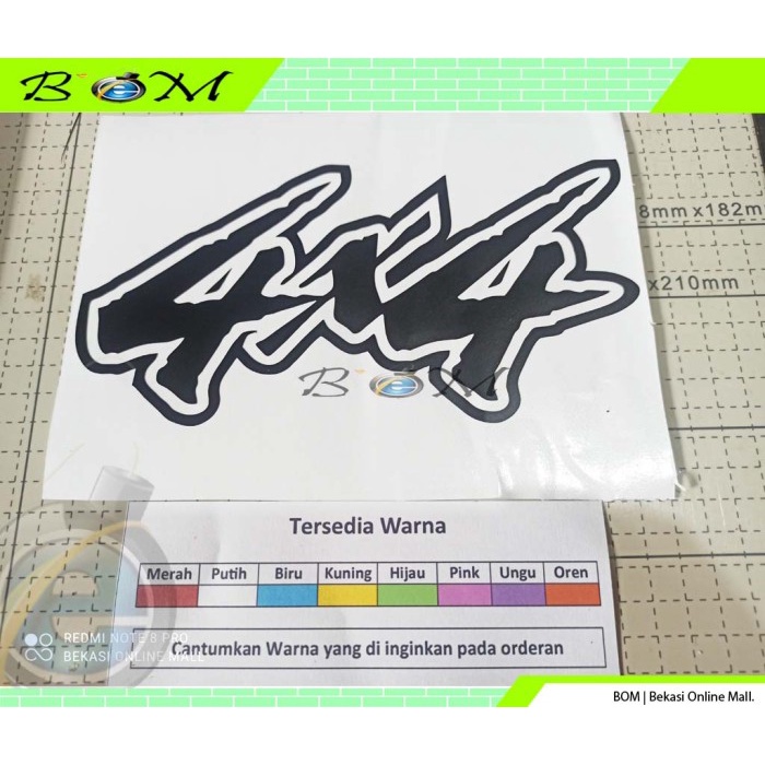 Jual Stiker Sticker Cutting Cuting Mobil 4X4 4 X 4 Offroad M4 Terbaru ...