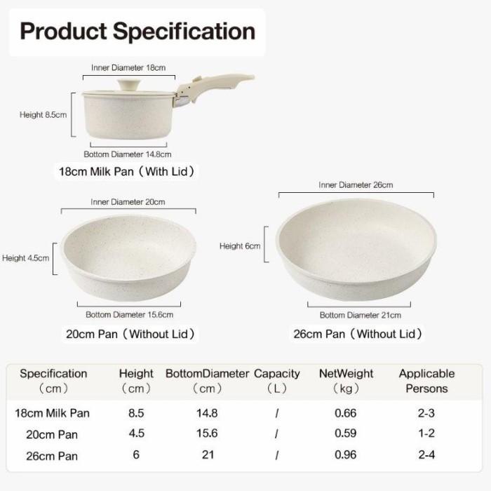Jual CAROTE COOKWARE PAN SET ( READY) | Shopee Indonesia
