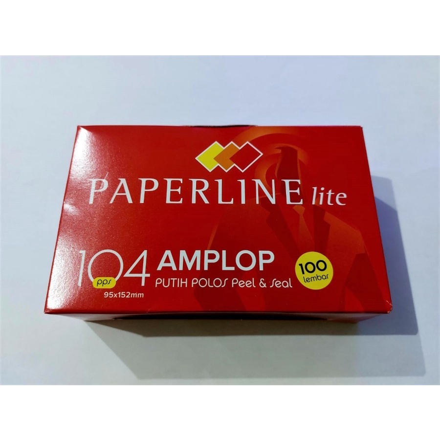 Jual Amplop Putih Polos 104 Kecil + Perekat - Paperline Lite (Dus Merah ...