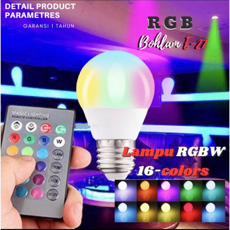 Jual LAMPU LED RGB REMOT | Shopee Indonesia