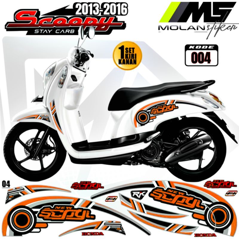 Jual Decal Sticker Striping Variasi Scoopy Fi 2013-2016 Honda Scoopy ...