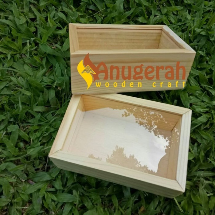 Jual Wooden Sliding Acrylic Box 15X20Cm Kotak Kayu Sliding Akrilik ...