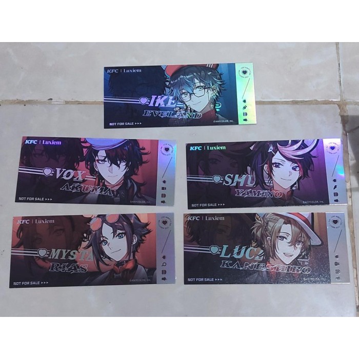 Jual Nijisanji En Luxiem X Kfc Collab Holoticket / Holopopstand Murah | Shopee Indonesia