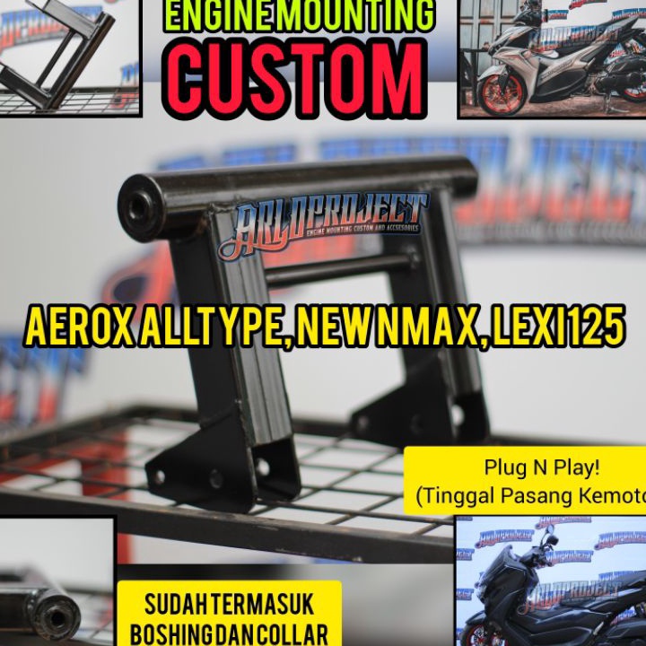 Jual BestSeller Engine Mounting Custom Yamaha Aerox Old/New, Lexi 125 ...