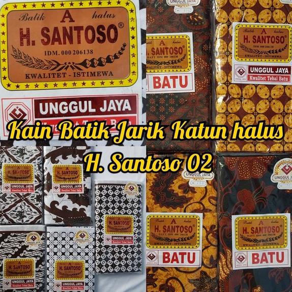 Jual Kain Batik Jarik Katun halus H. Santoso batik jarit cotton lembut ...