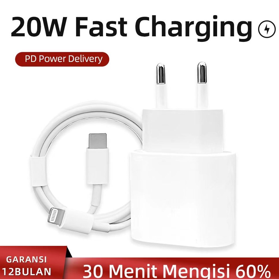 Jual [CODE BARANG 854DHA] Kabel Charger adapter IP 5W 12W 20W USB-C ...