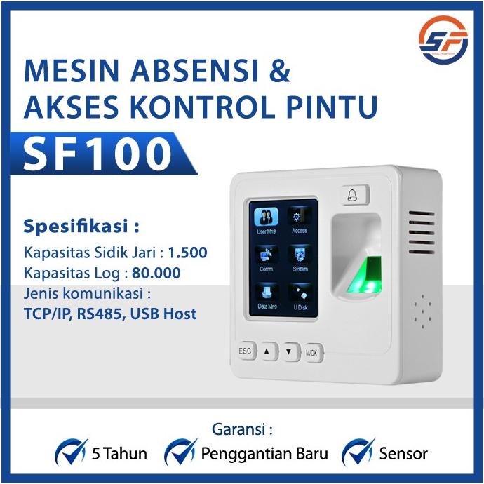 Jual Mesin Absensi Fingerprint dan Access Door ZKTeco SF100 | Shopee ... Jual Mesin Absensi Fingerprint dan Access Door ZKTeco SF100 | Shopee ...